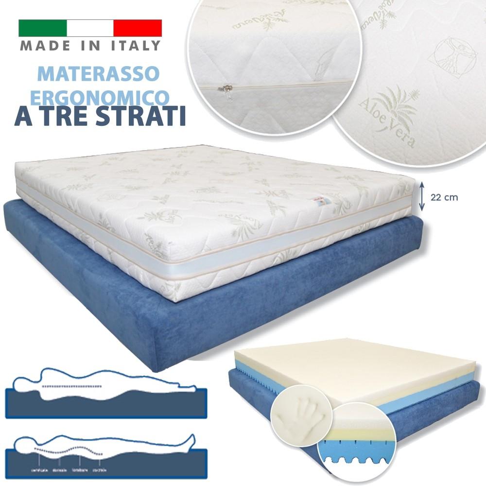 Buy Ergonomic 3-Layer Mattress 22 Cm High Foam And Breathable ...