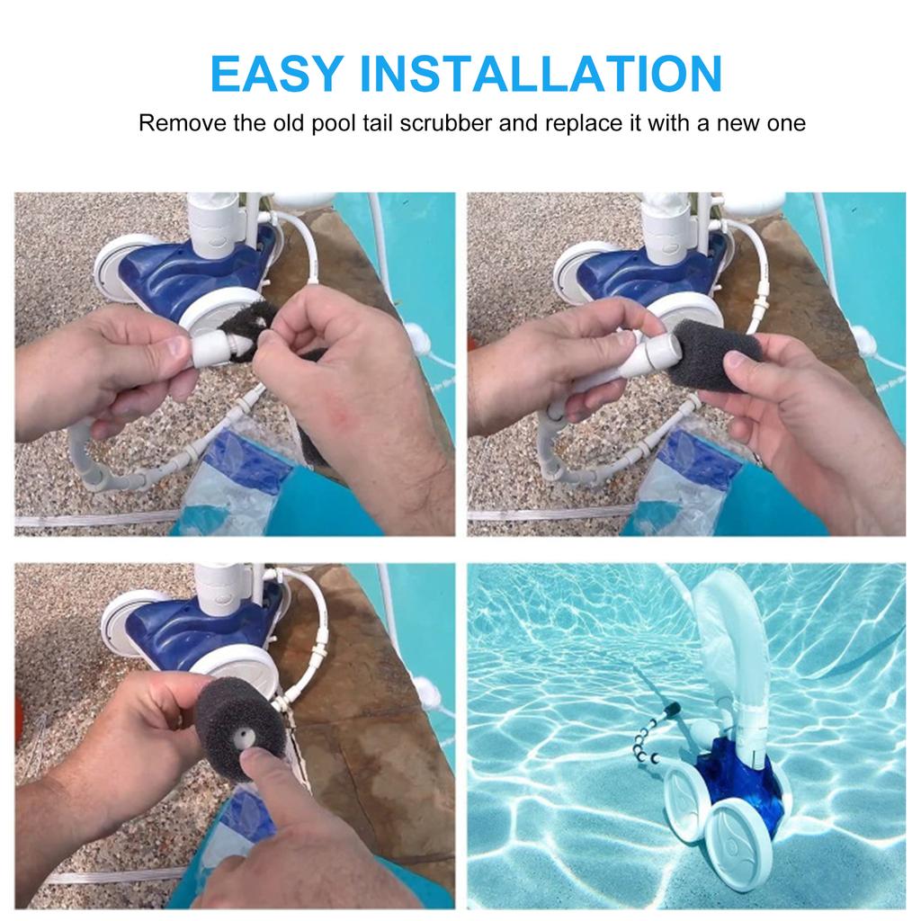 Cheap Pool Sweep Hose Tail Scrubbers High Density Pool Filter Cleaner ...