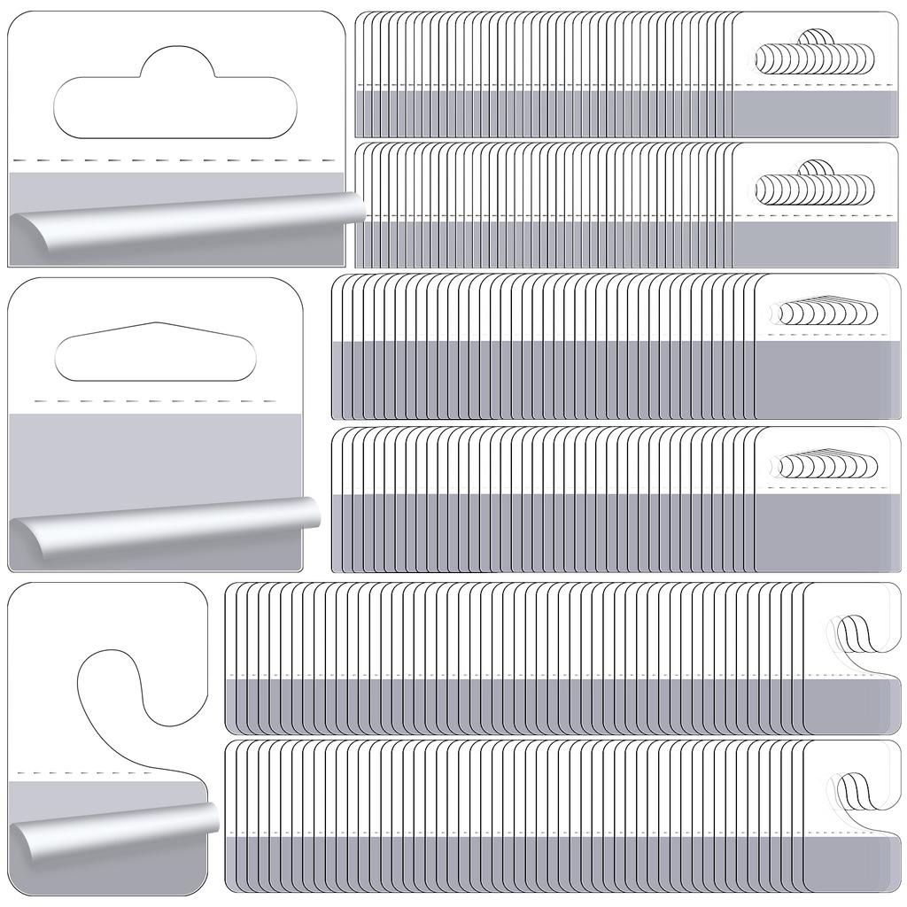 Buy Self Adhesive Hang Tabs Hooks Clear Plastic Adhesive Hanging Tags ...