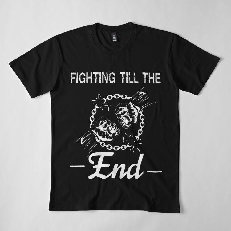 Buy Mens Premium T Shirt 200gsm Cotton Double Yarn Tees Till The End