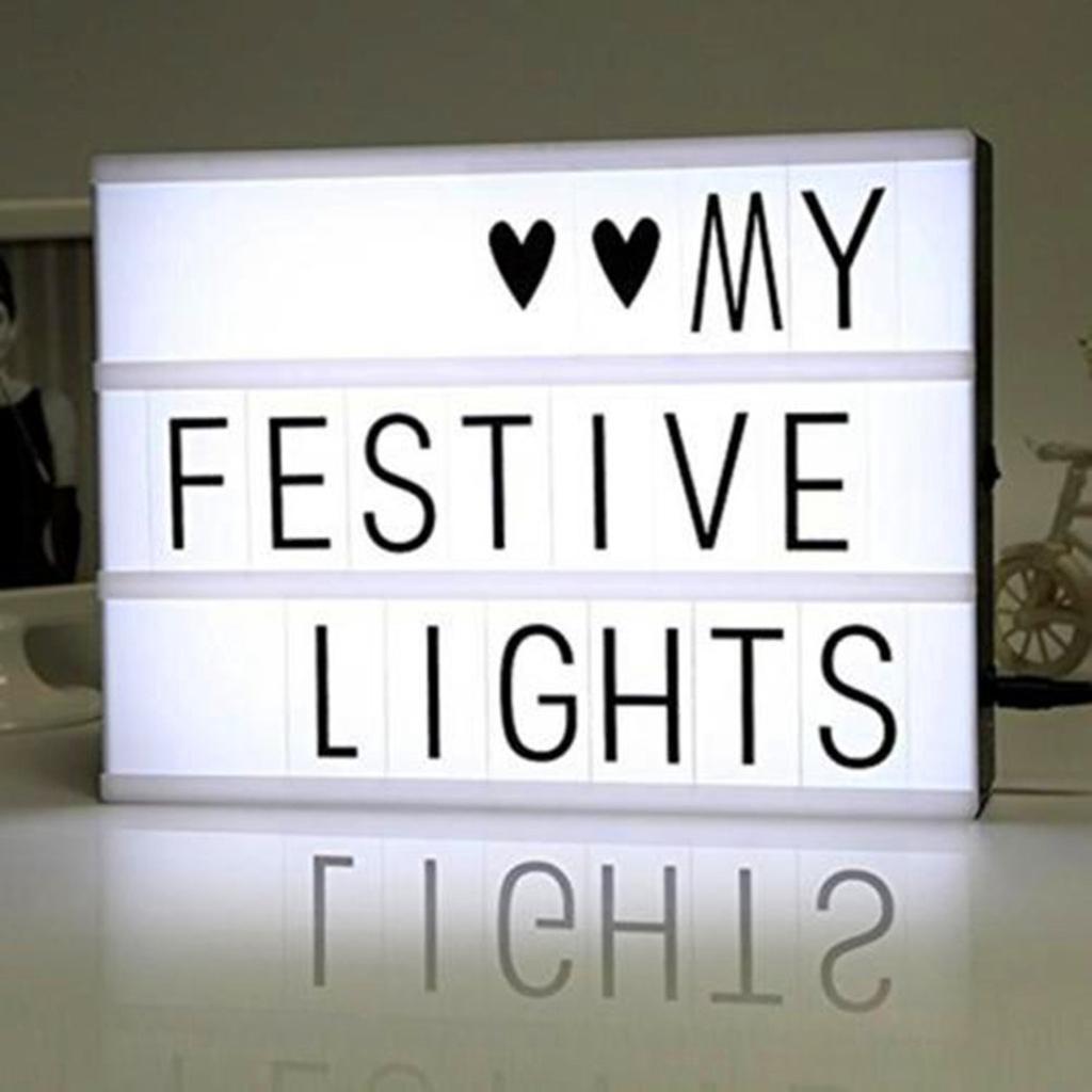 Buy GGHH A4 Size LED Light Box Letters Cards Combination Lightbox with ...