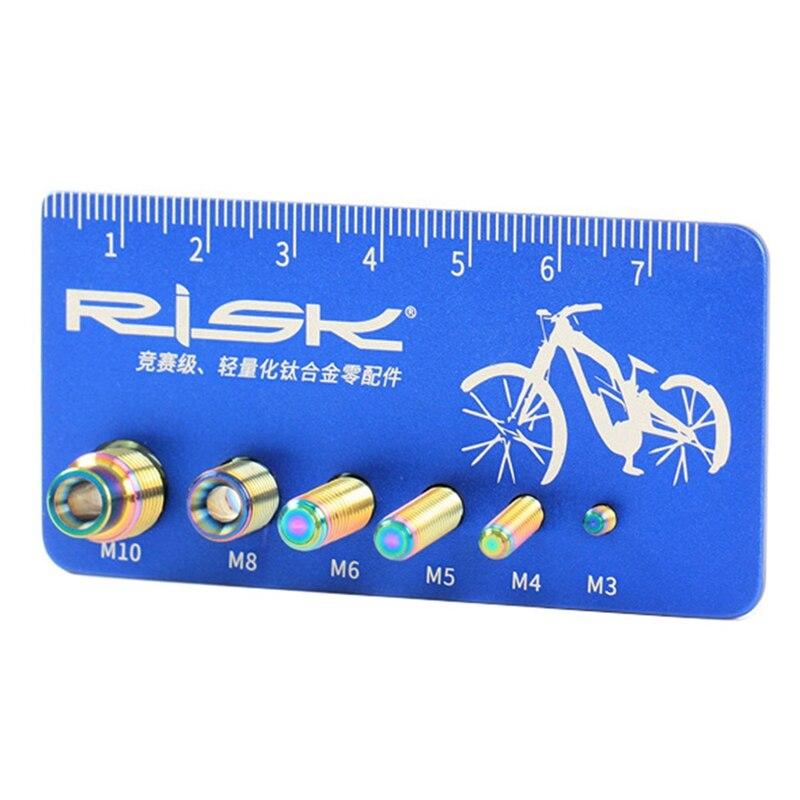 Buy Cycling Screw Measuring Ruler Portable Screw Bolt Nut Thread ...