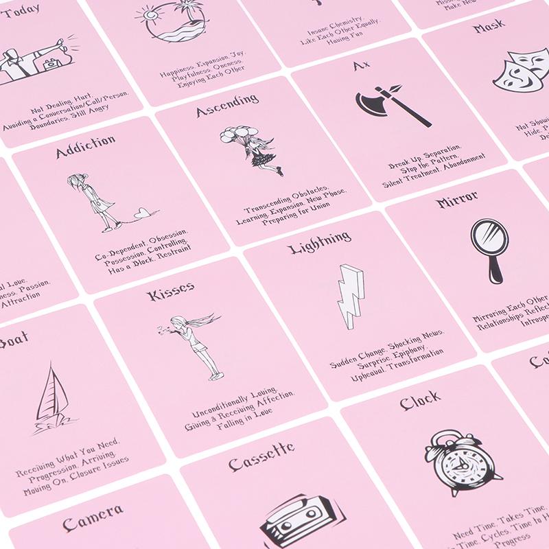 Cheap Pink Wellness Love Oracle Card Tarot Prophecy Divination Family ...