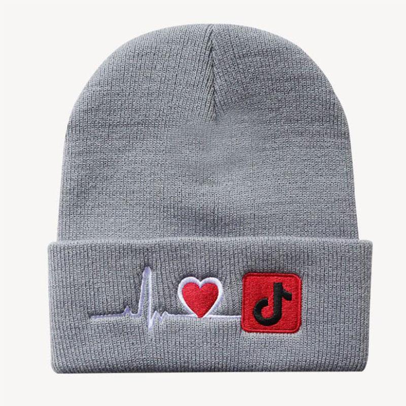 Buy Tik Tok Winter Warm Women and Men Beanie Pure Color Anti-dirty ...
