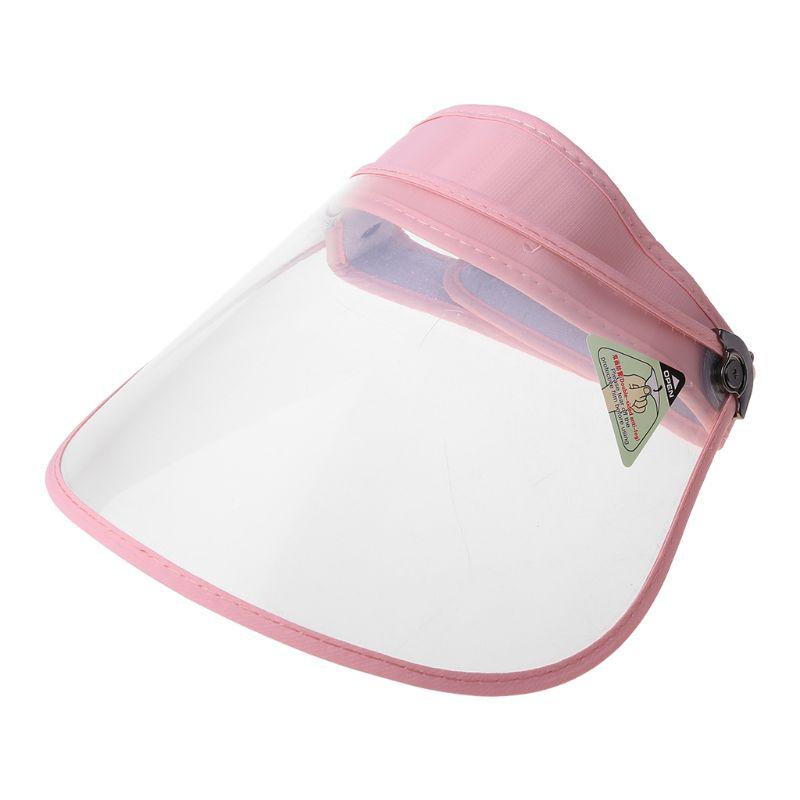 Buy Full Face Protective Shield Visor Adjustable Transparent Hat Splash ...