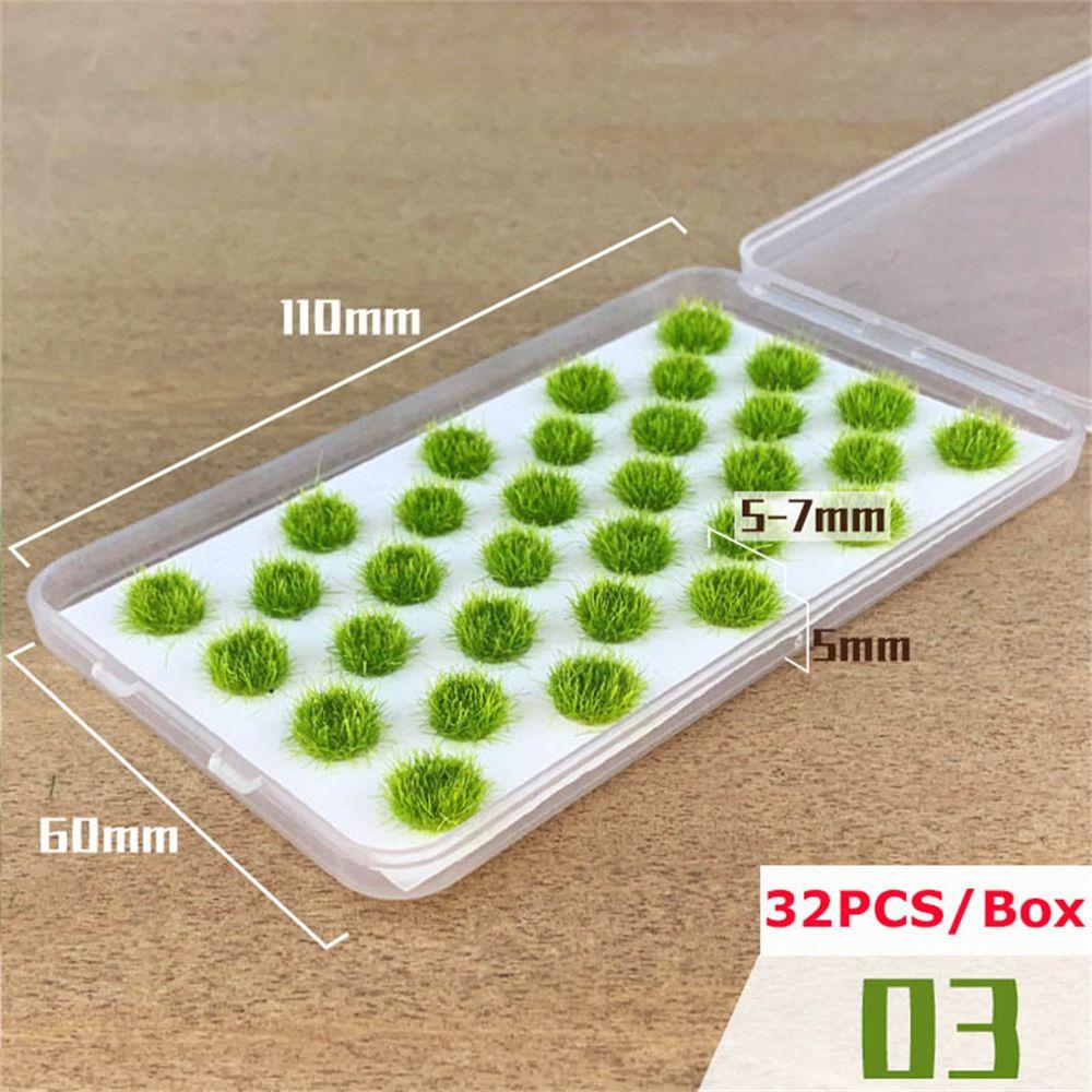 Miniature Garden Decor Model Static Grass Tuft Small Flower Tufts ...