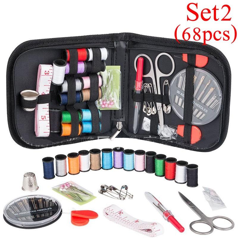 Buy 27/68100pcs DIY Travel Sewing Kit Needle Thread Threader Tape ...