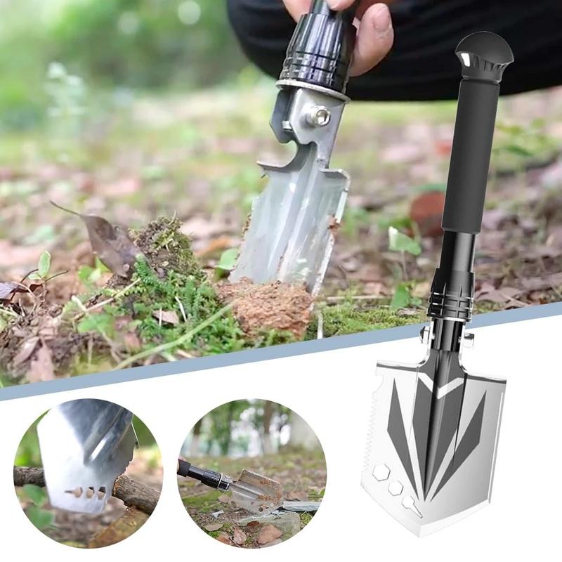 Buy Mini Folding Portable Shovel Stainless Steel Special Outdoor Tool ...