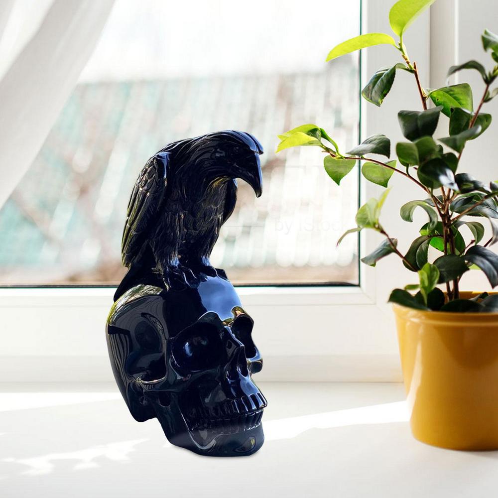 Koupit Falešná socha z havraní pryskyřice Halloweenský dekor Kreativní ...