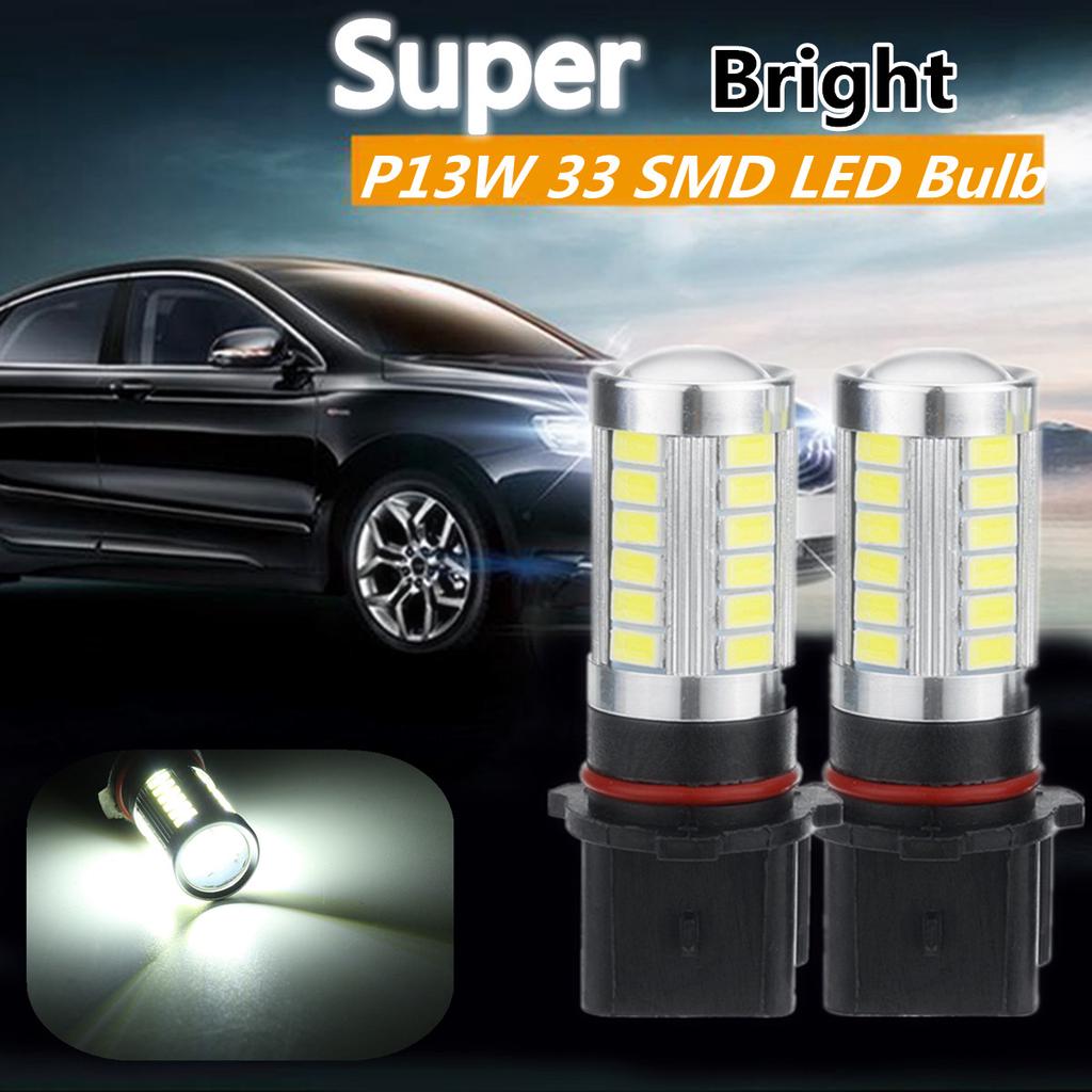 Buy 2X Xenon White 6000K P13W LED Bulbs Daytime Running Lights Fog ...
