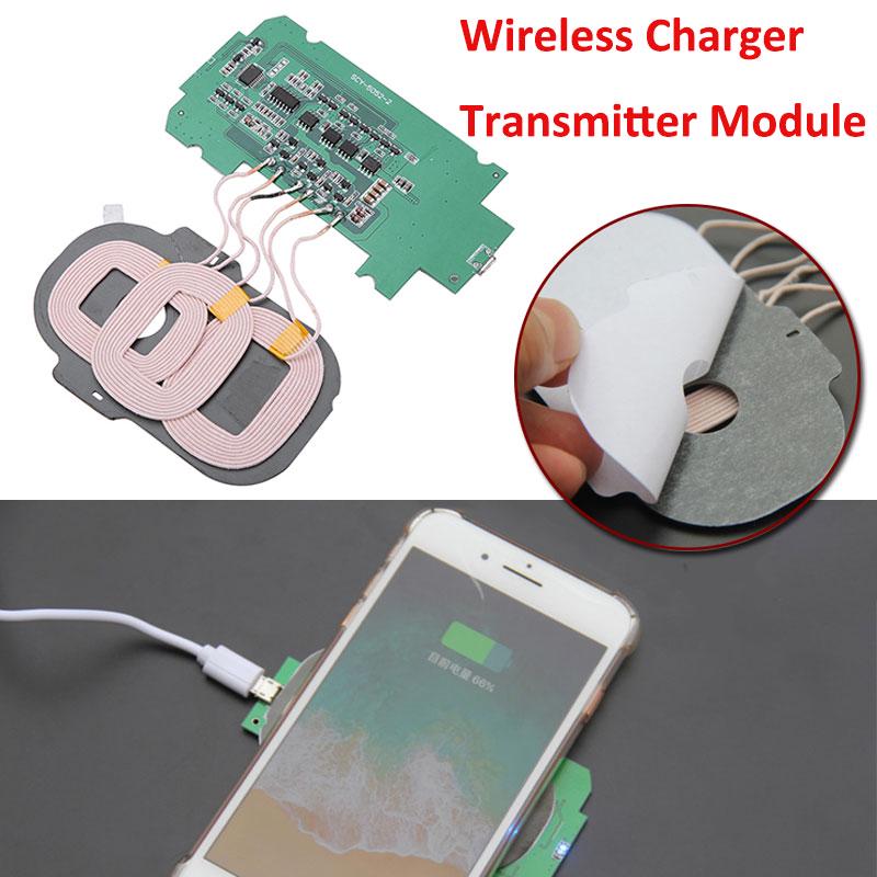 Qi Wireless Circuit Board Coil DIY 3 Coils Transmitter Module Wireless ...
