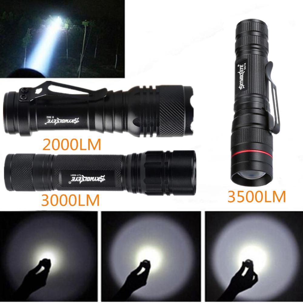 Buy 2000LM CREE Q5 AA/14500 3 Modes ZOOMABLE LED Flashlight Torch Super ...