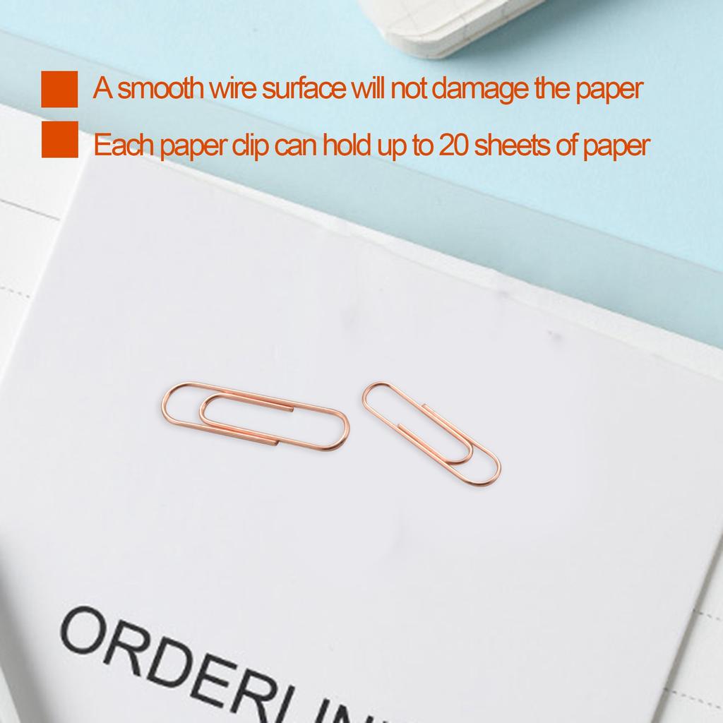 100 Paper Clips In Gold Magnetic Clip Dispenser, Gold Paper Clips ...