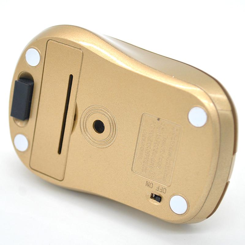 Buy Popular Golden Mouse 2.4GHZ Gold Wireless Mouse Wifi Gaming Mouse ...