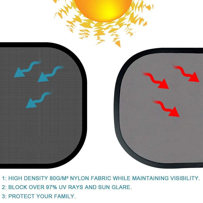 Buy Universal 4PCs Auto Outdoor Accessories Insulation Car Window ...