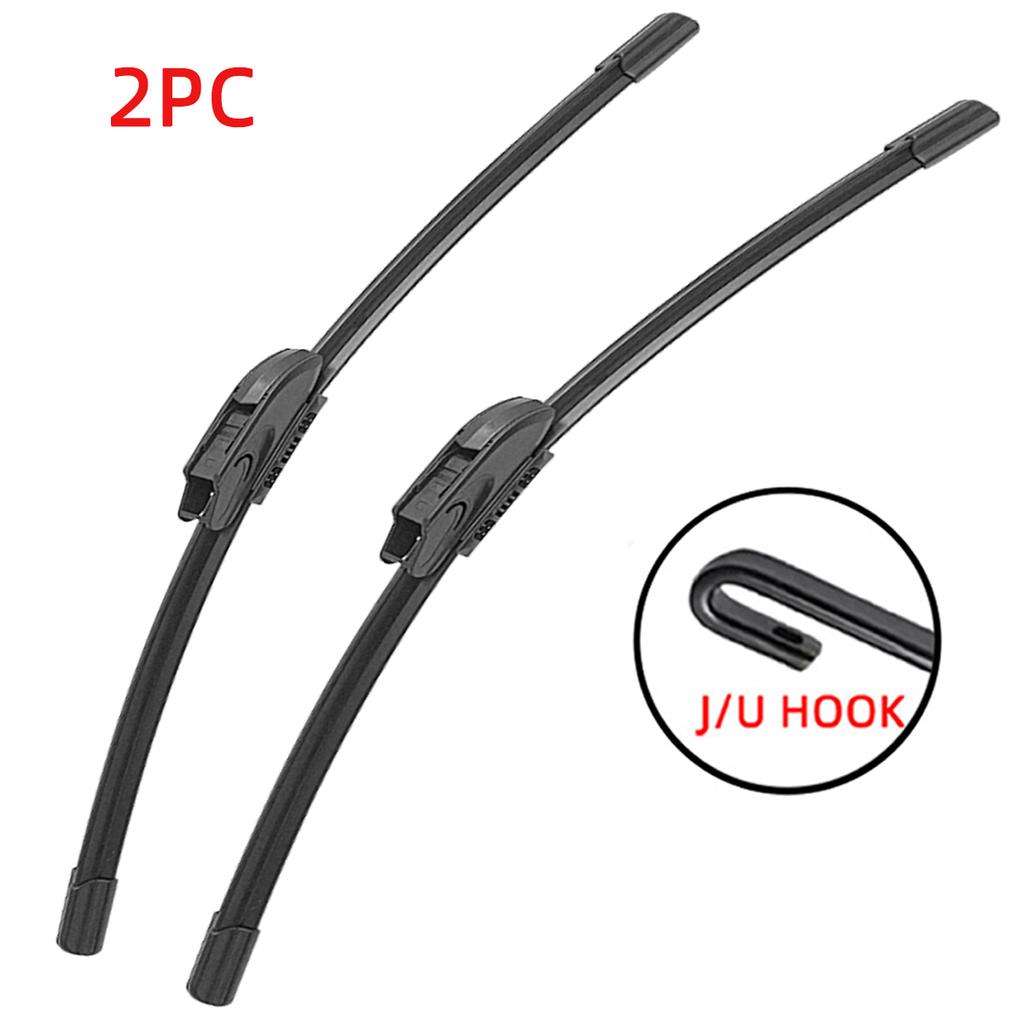 2PC Universal Car Front Wiper Blades Windshield Windscreen J-Hook ...