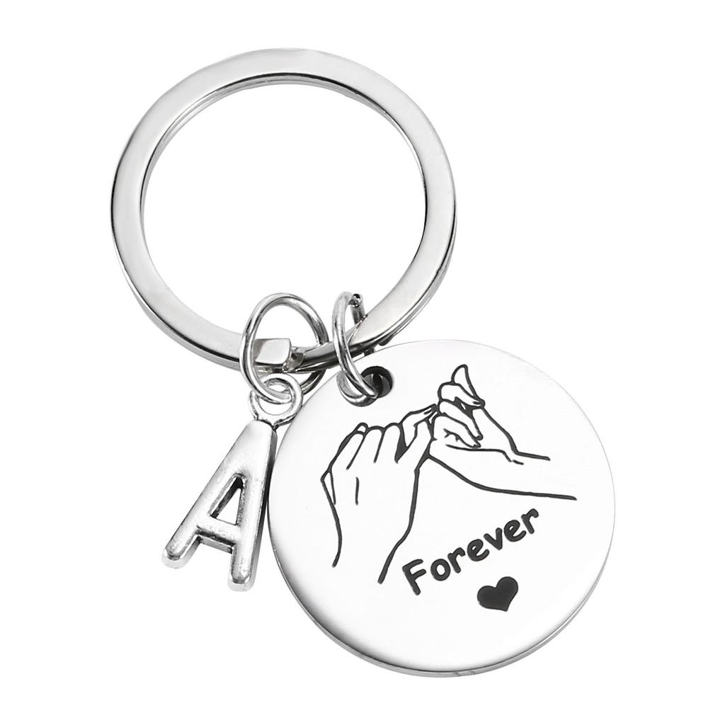 Buy General Barton Stainless Steel Letter Key Ring Letter A Forever ...