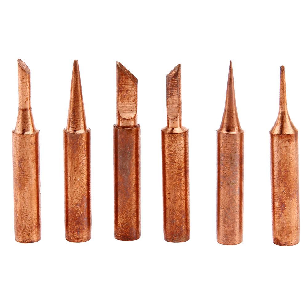 Buy 6pcs/lot Red Copper Welding Head Pure Red Copper Solder Tip Tool ...