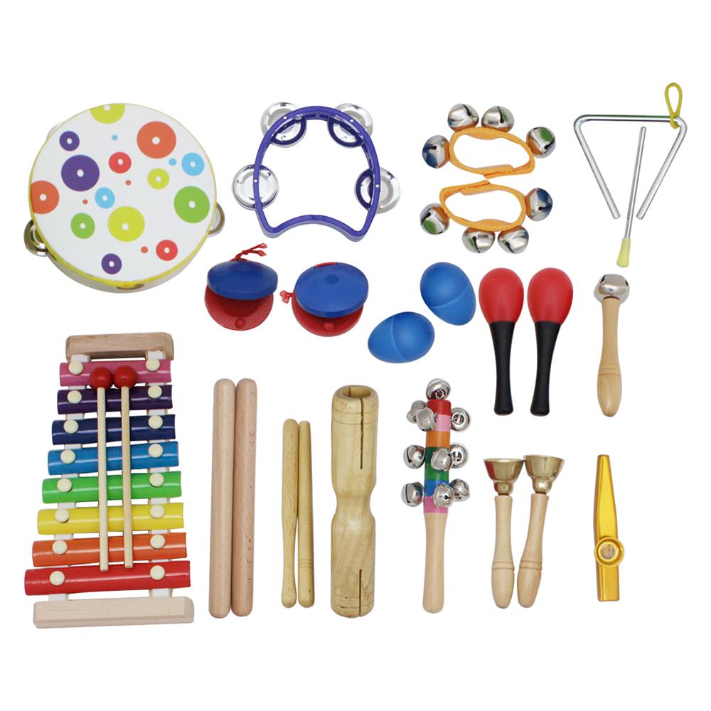 Musical Instrument Toy Kit 19pcs/Set Include Tambourine Grip Tambourine ...
