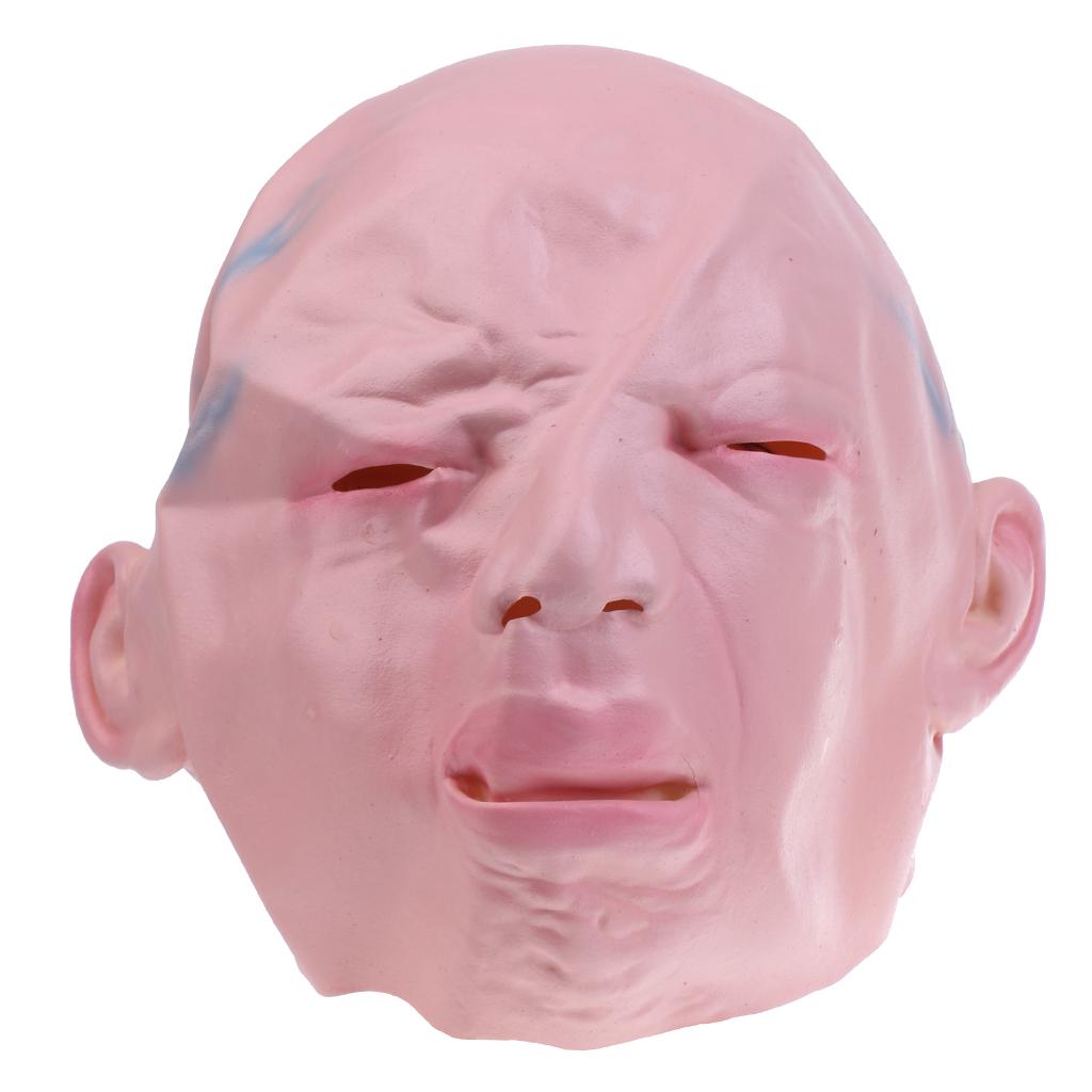 Buy Crying Baby Mask Christmas Latex Head Cosplay Costume Party ...