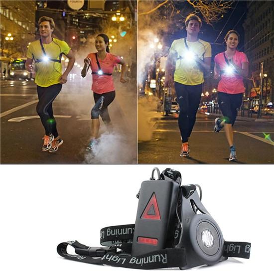 Buy Waterproof Outdoor Sport Running Lights USB Chest Lamp LED Night ...