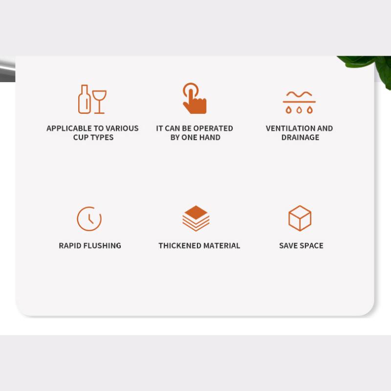 Cheap Kitchen Sink Rinser Automatic Press Cup Washer Embedded Universal ...