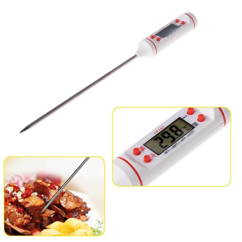 Buy Digital Food Thermometer Probe with Instant Read LCD Screen Anti ...