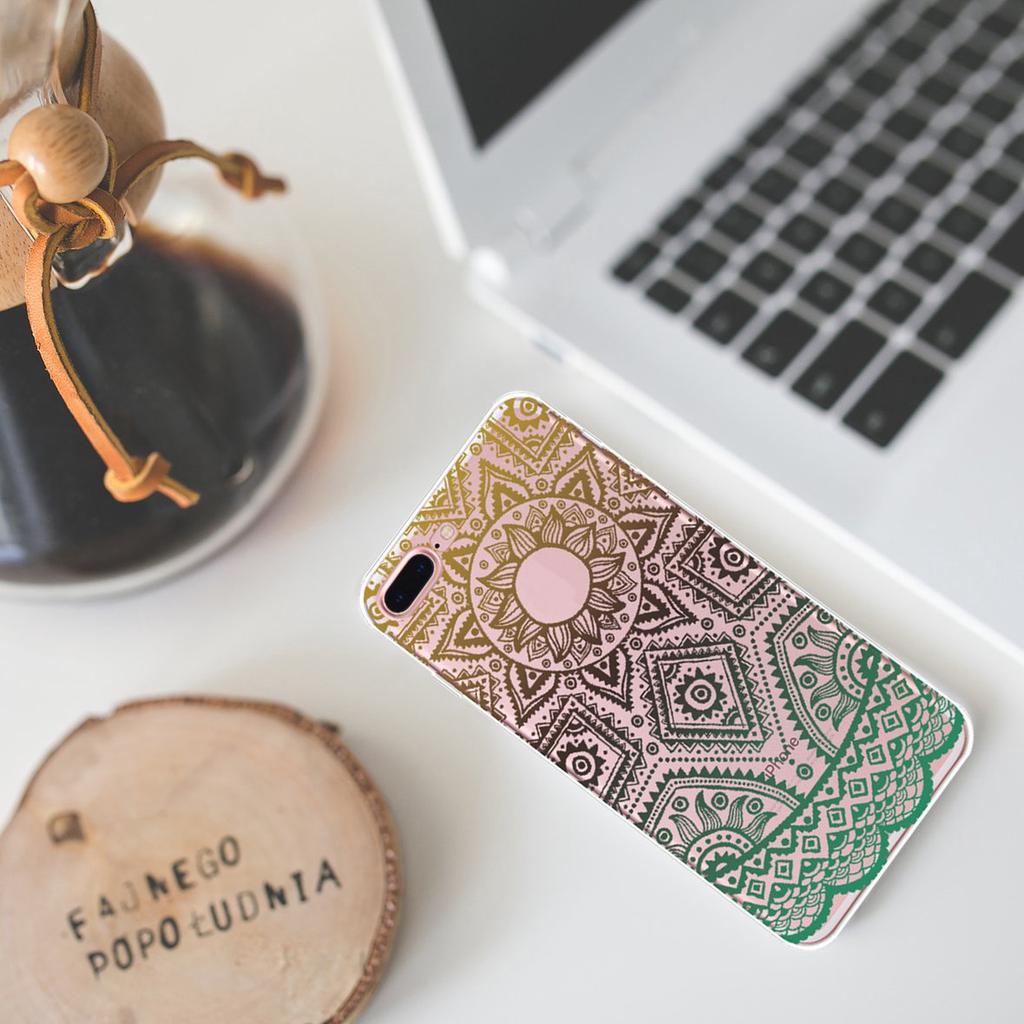 Buy Creative Colorful Mandala Phone Case Floral Color Printing Shell ...