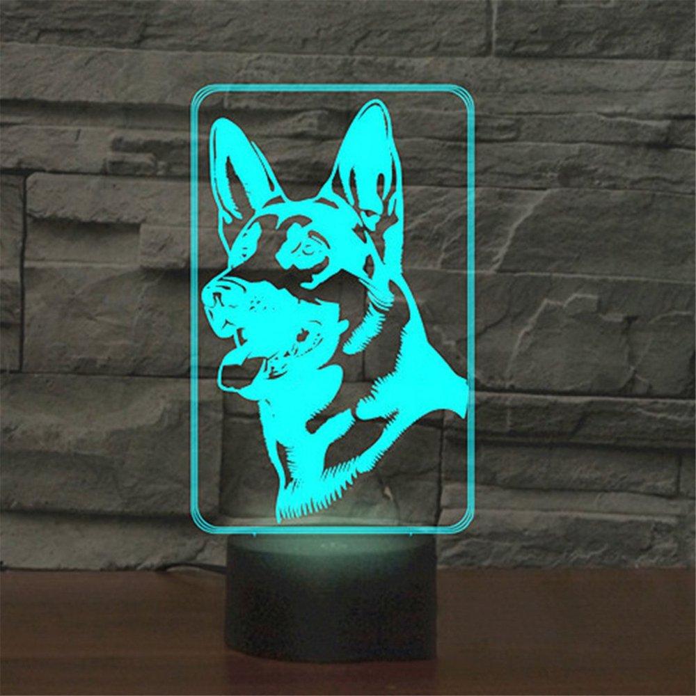 Satın alın Shepherd Dog Shape Touch Table Lamp 7 Colors Changing Desk ...