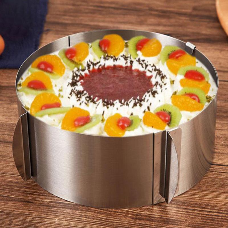 Buy 16-30cm Adjustable Stainless Steel Fondant Cake Mold Cutter Baking ...