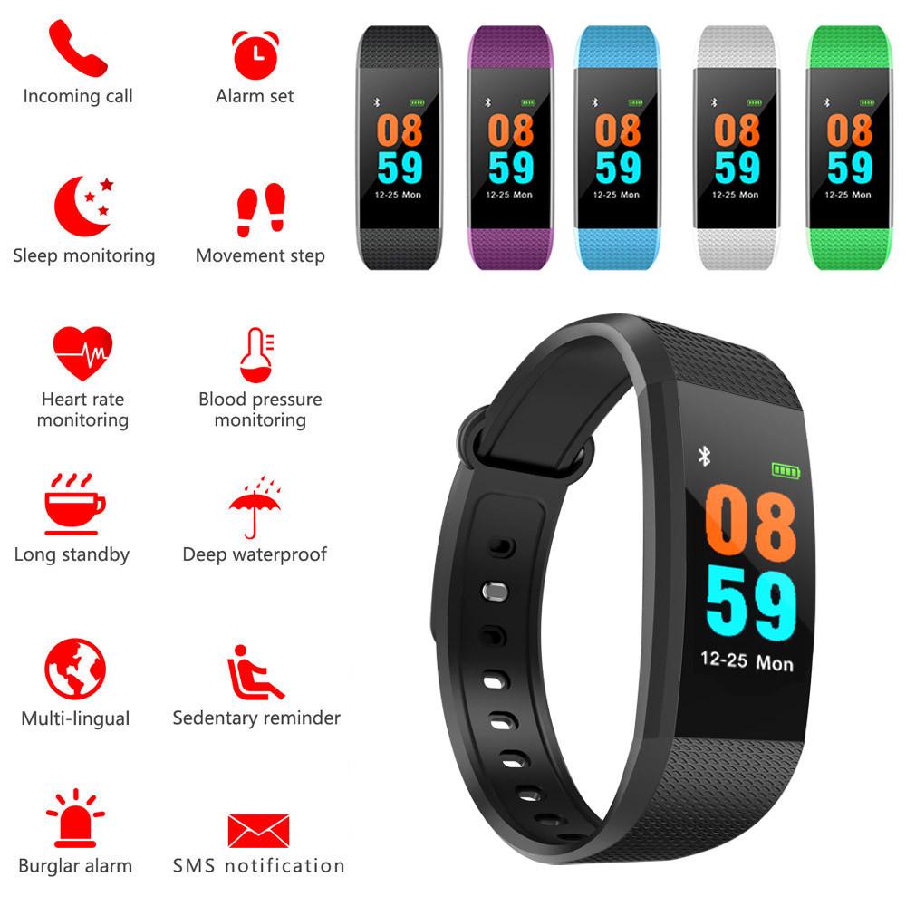 Buy Bluetooth Color Screen Smart Blood Pressure Exercise Fitness ...