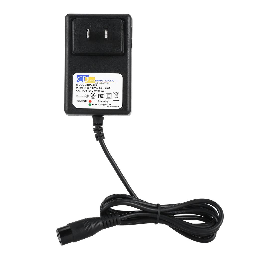 Buy HW 24V 0.6A 3-Prong Battery Charger For Razor Scooter Bike E100 ...