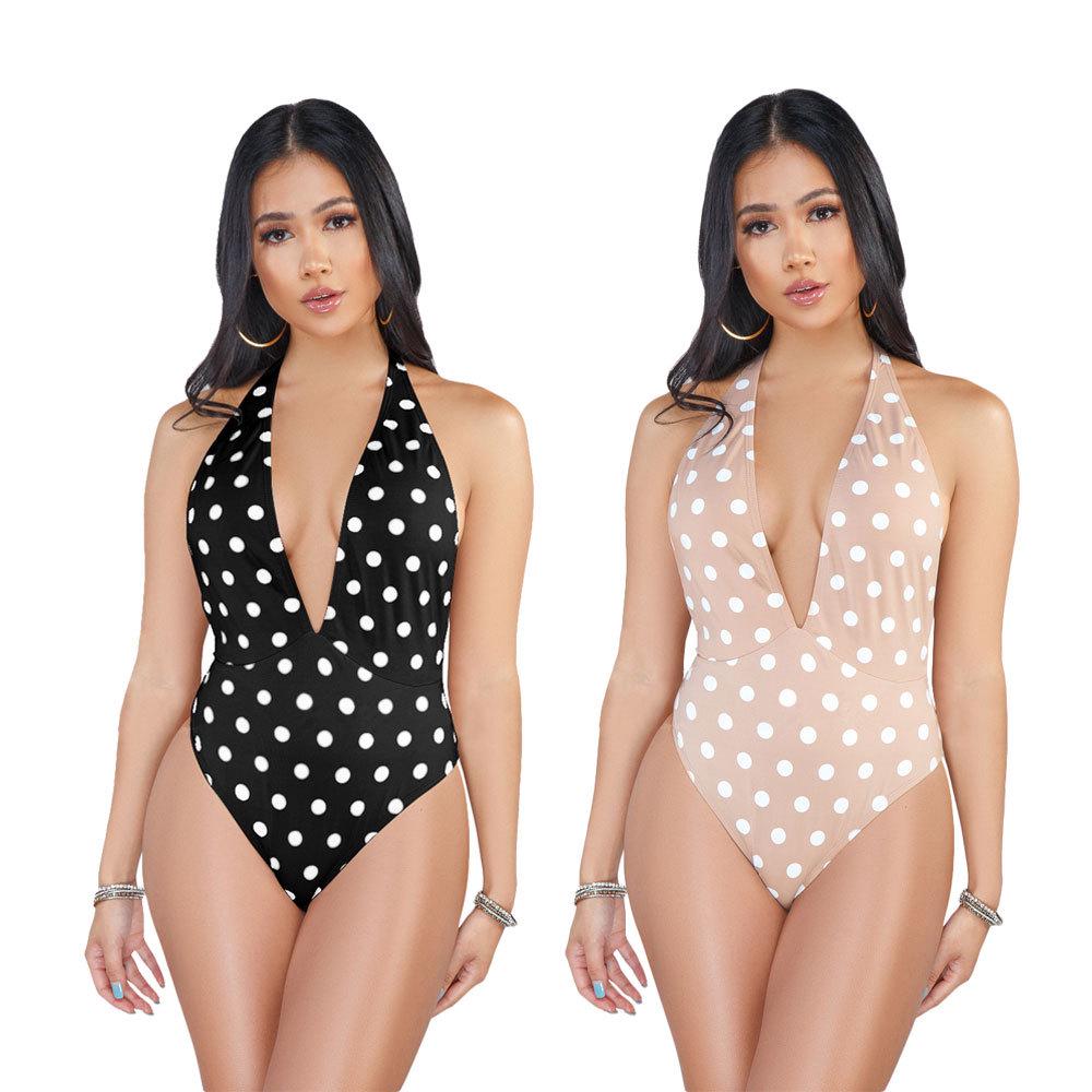 Buy Womens Fashion Sexy Deep V Backless Bandage Swimsuit Ladies Slim