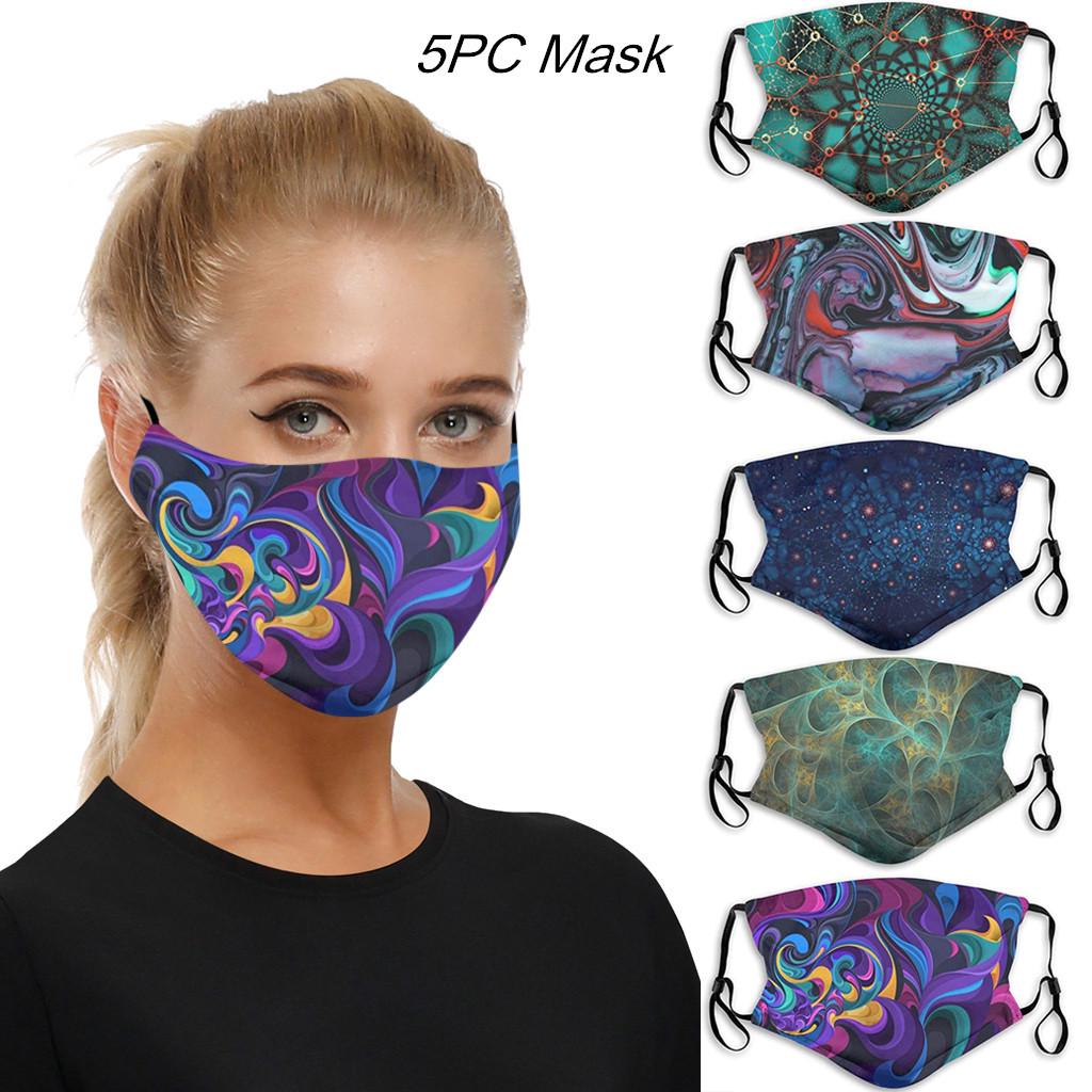 Buy 5pc Mouth Masks for Dust Protection Anti Face Mask Washable Earloop ...