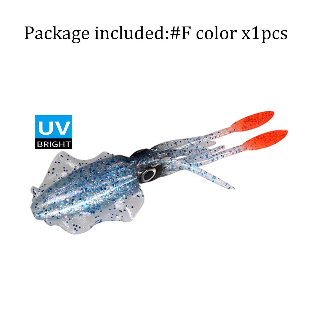 Buy 1 Pc 15cm 20g Squid Soft Lure Luminous/UV Squid Fishing Lures ...