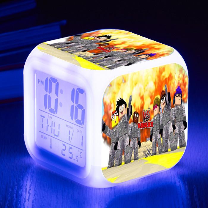Serin Roblox LED Çalar Saat Erkekler Kız Saat Çocuklar Çocuklar Işıklı ...