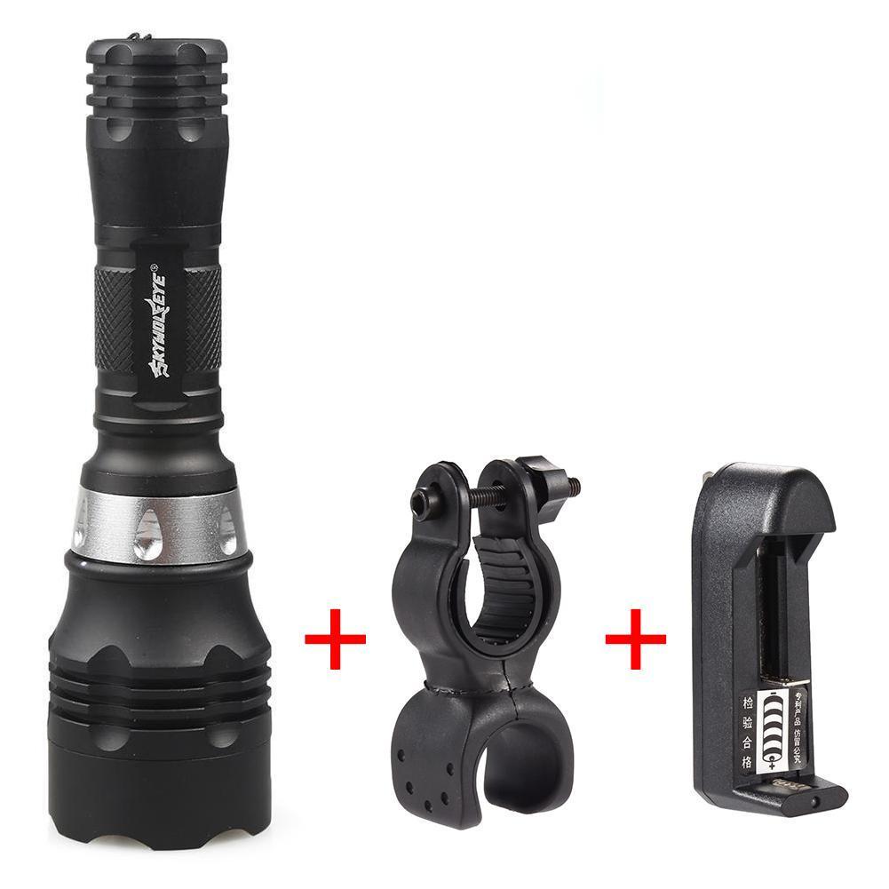 Buy 1000Lm T6 LED Scuba Diving 1x18650 Flashlight Torch Lamp Light ...