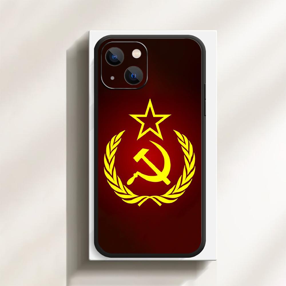 Buy USSR CCCP Soviet Union Flag Phone Case Cover For IPhone Xiaomi ...