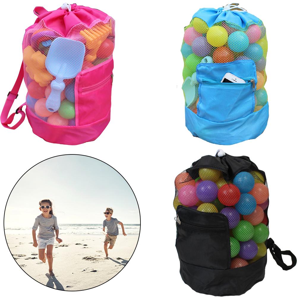 Buy Portable Beach Bag Foldable Net Swimming Bag Children Beach Toy ...