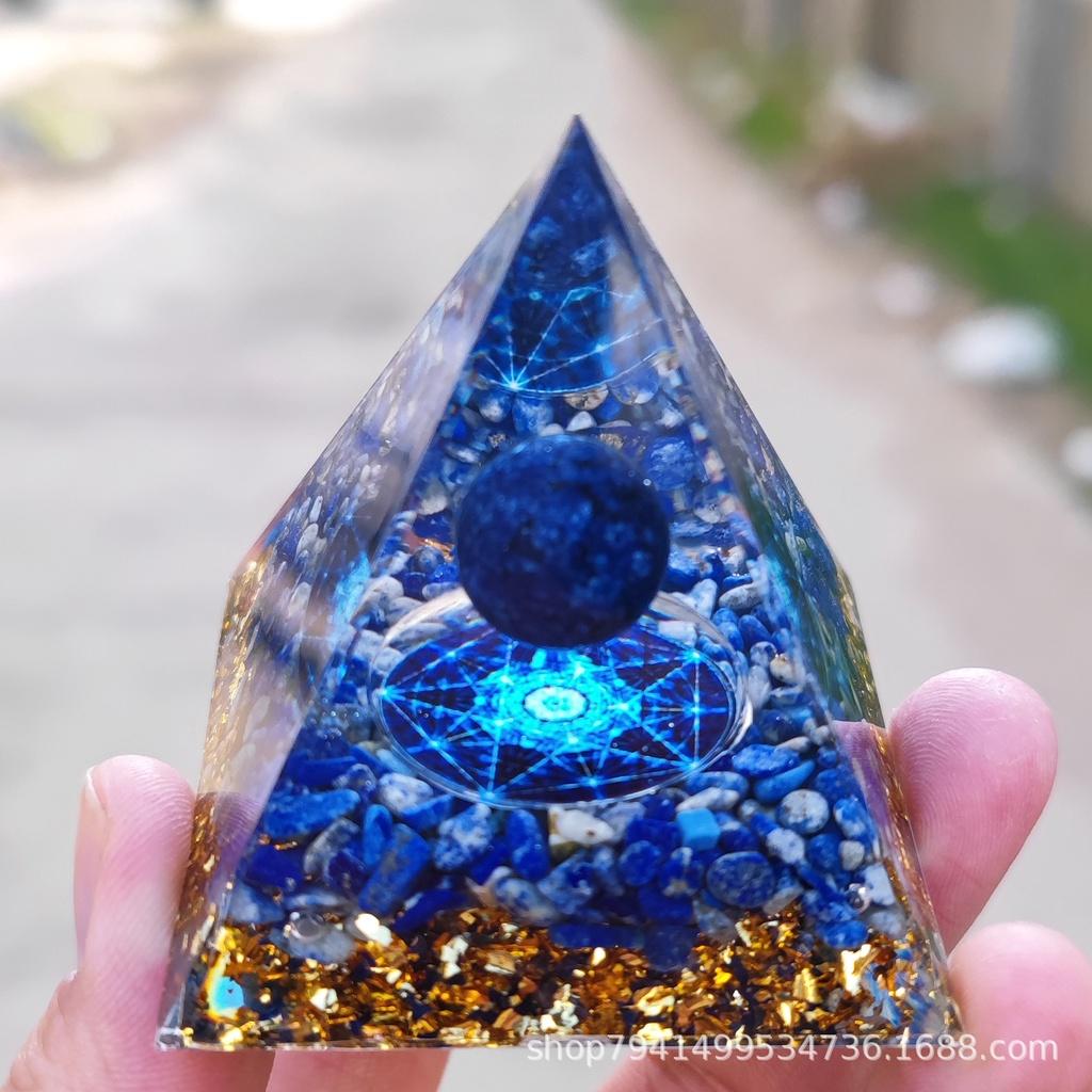 Koop Tree of Life Orgonite Pyramid Mold Amethyst Peridot Healing ...