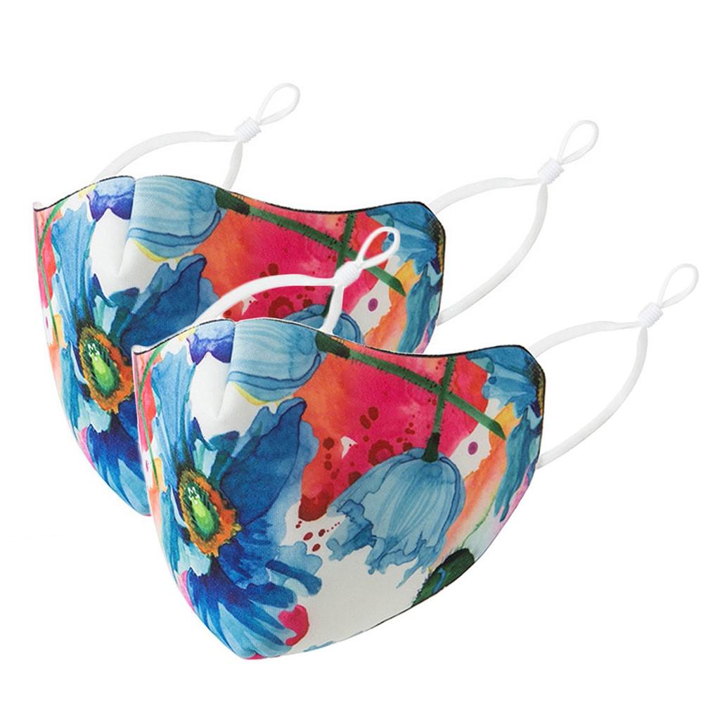 Cheap Katie 2PC Unisex Cute Printing Outdoor Mouth Mask Washable Reuse ...
