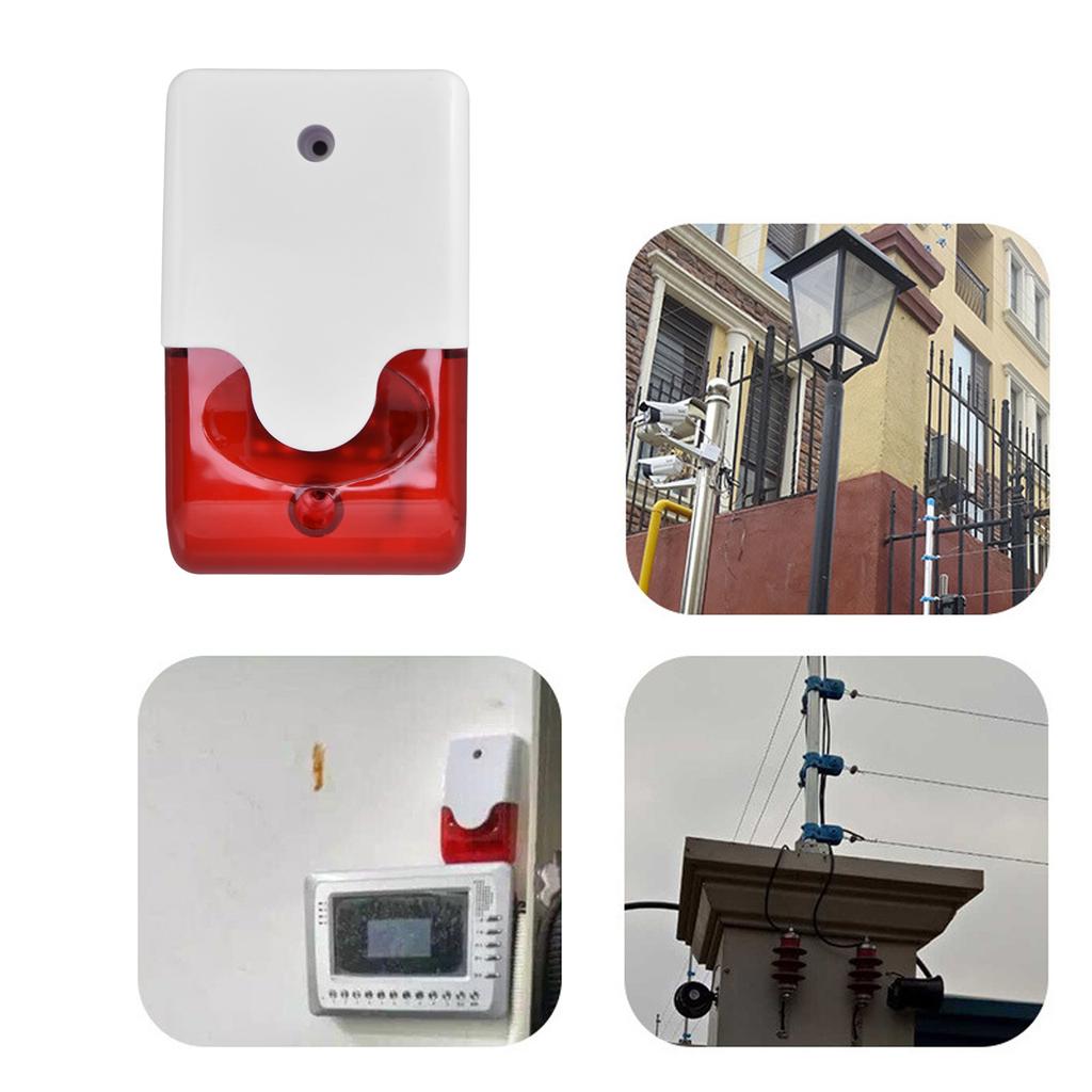Cheap Mini Strobe Siren Wired Alarm Strobe Flashing Light Horn Flash ...