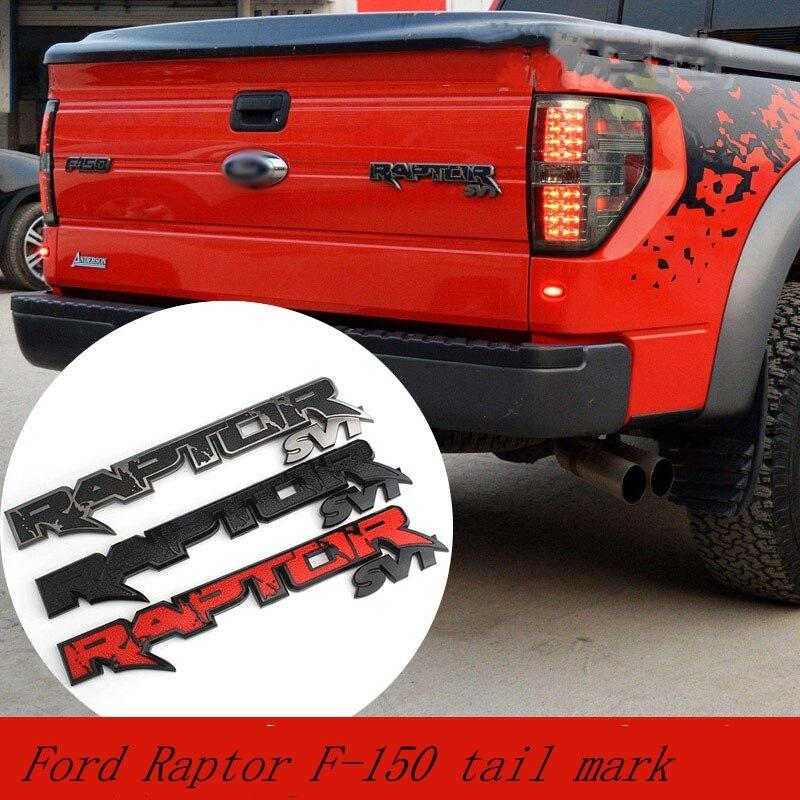 Raptor SVT Logo Car Rear Badge Sticker Auto Logo Emblem Decal uygun ...