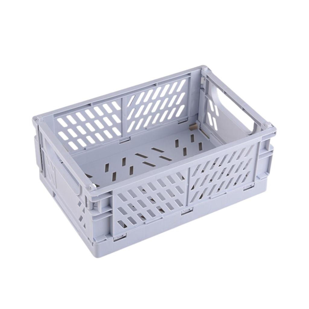 Buy Small Storage Bin-Collapsible Crates|Desktop Basket Space-Saving ...