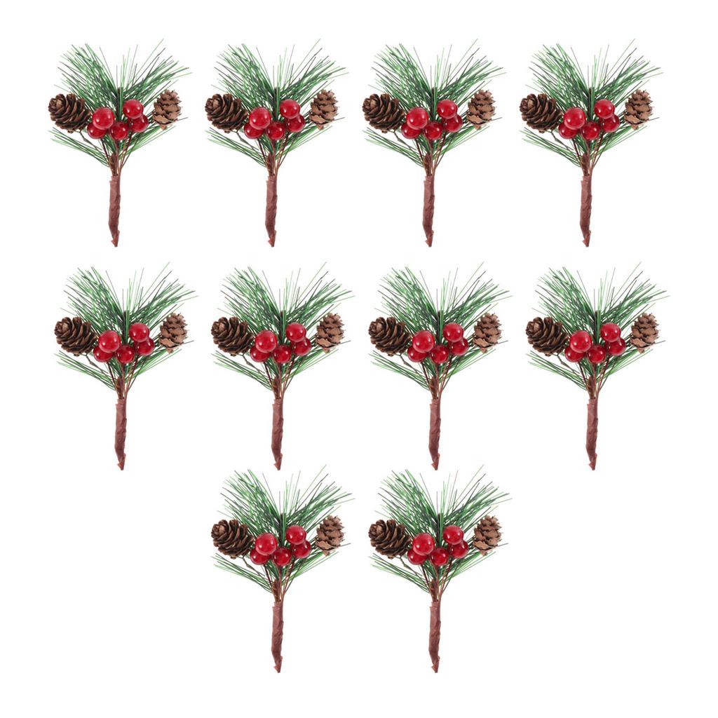 Buy 10Pcs Decorative Vivid Mini Creative Simulation Pine Picks for Home ...