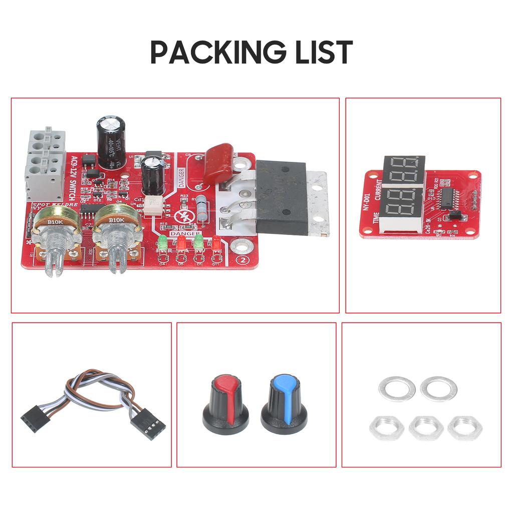 Cheap 100A Spot Welding Control Board DIY Control Board Digital Display ...