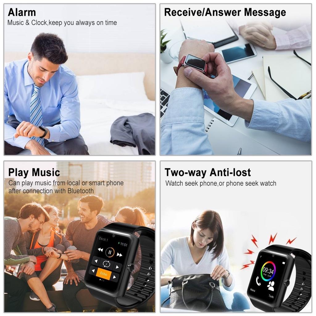 Buy GT08 Bluetooth Smart Watch Touch Screen Wrist Watch with Camera/SIM ...