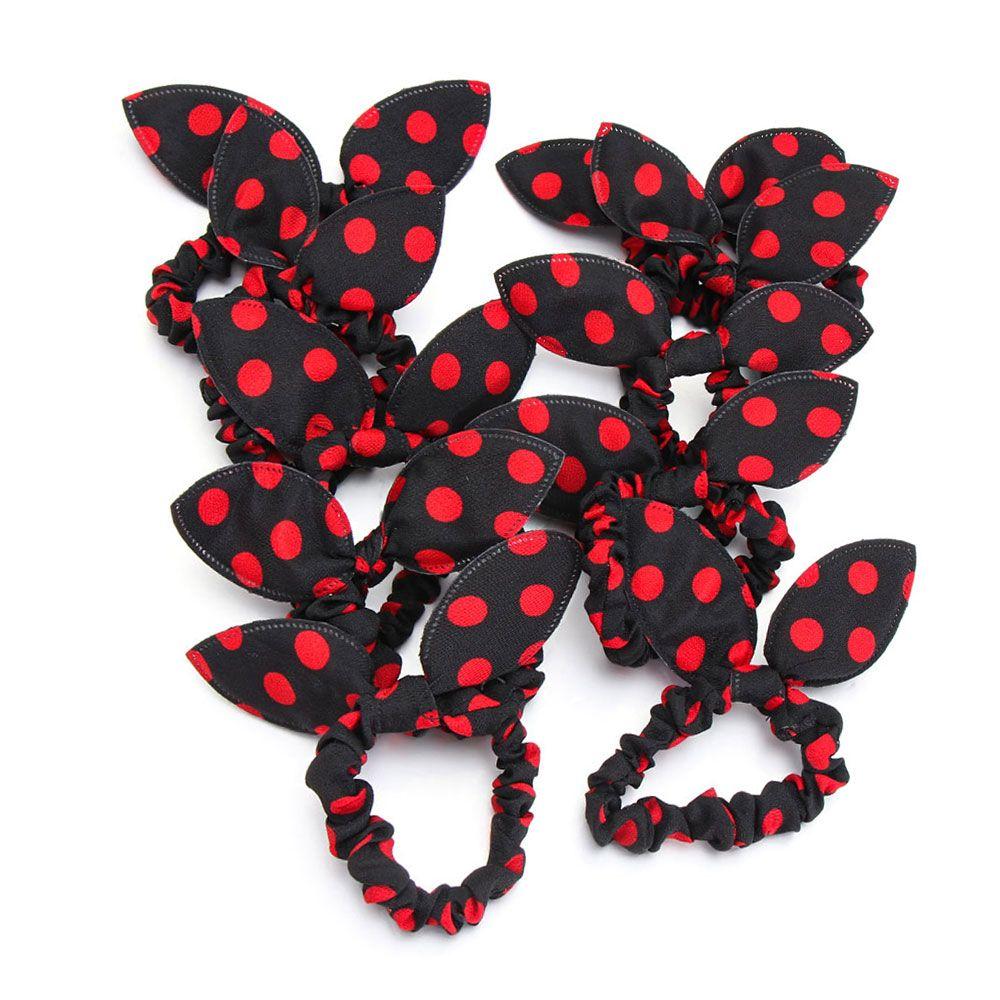 Cheap Cute Bunny Ear Hair Ring Elastic Hair Accessories Rubber Band ...