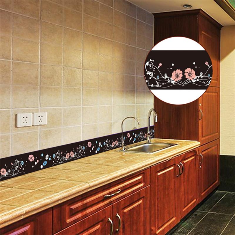 Buy Retro Flower Tiles Waistline self adhesive Sticker Window Glass ...
