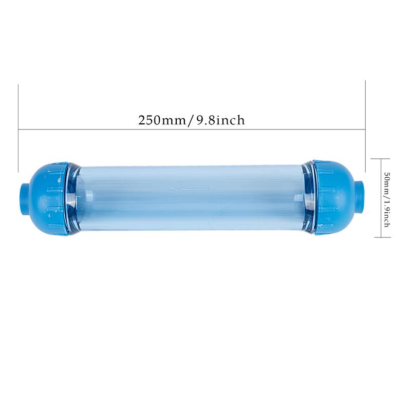 Buy Water Filter Housing DIY Fill T33 Shell Filter Tube Transparent ...